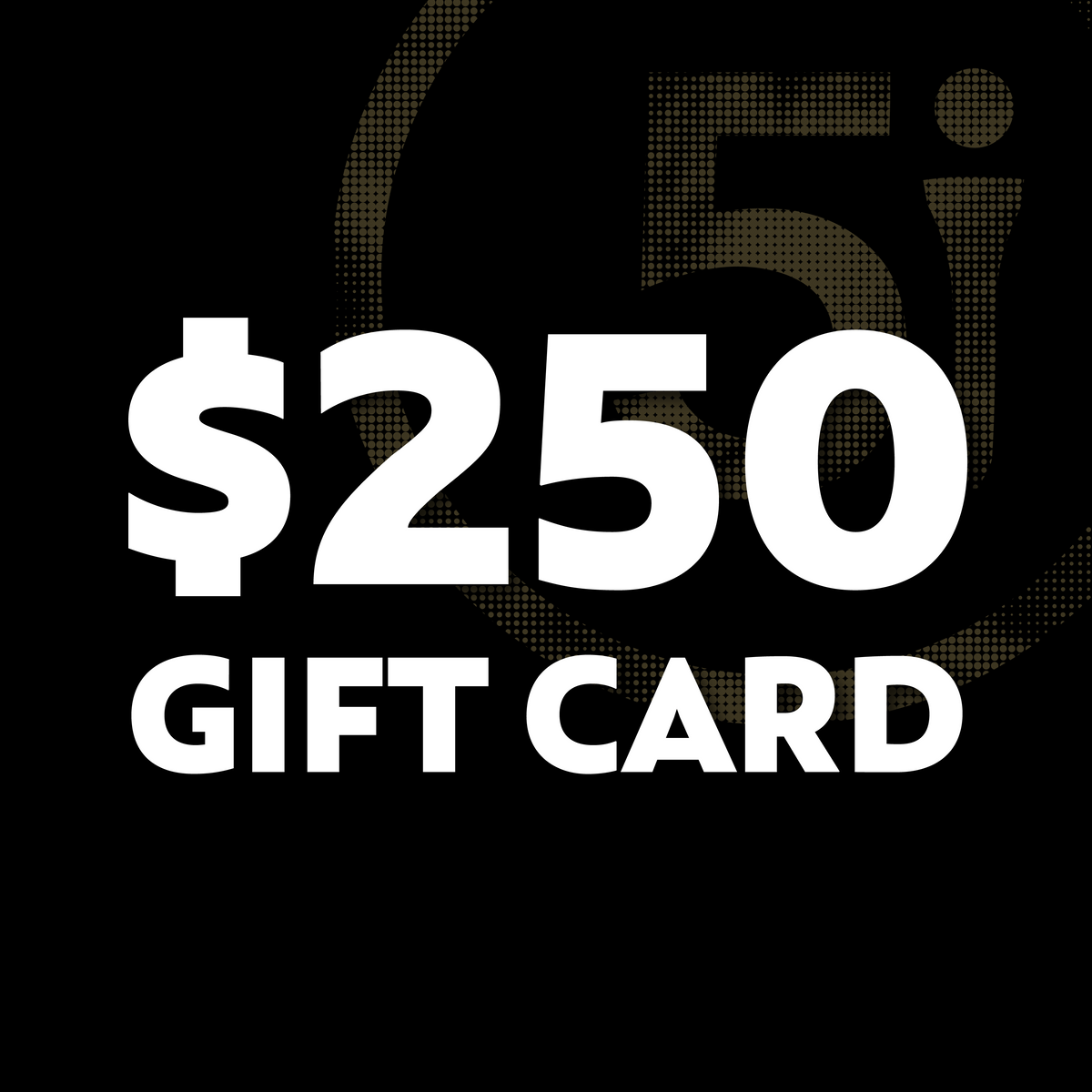 $250 Gift Card – Five Iron Golf - Store